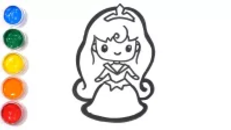 简笔画卡通公主|教你画睡美人和白雪公主|学画画|儿童绘画