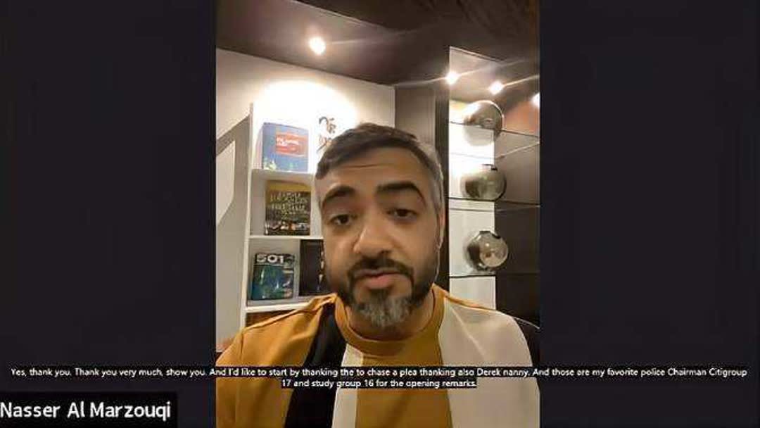 "数字疫苗证书"研讨会ITU-T SG20主席Nasser AI Marzouql发言