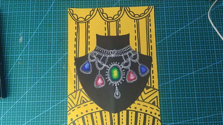 创意美术课程《珠宝设计》,暑假在家太无聊,和我一起画画吧