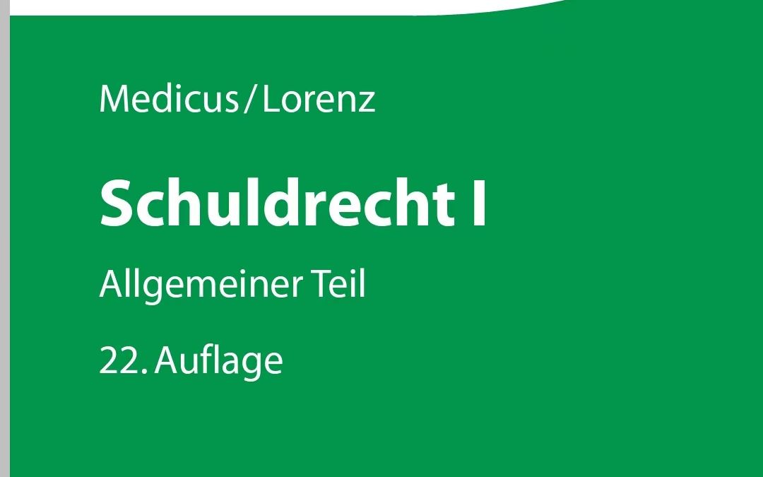 [法律德语读书会] Medicus/Lorenz德国债法总论 诚实信用原则
