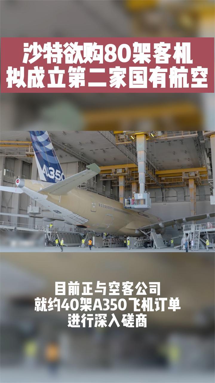 沙特欲购80架客机 拟成立第二家国有航空