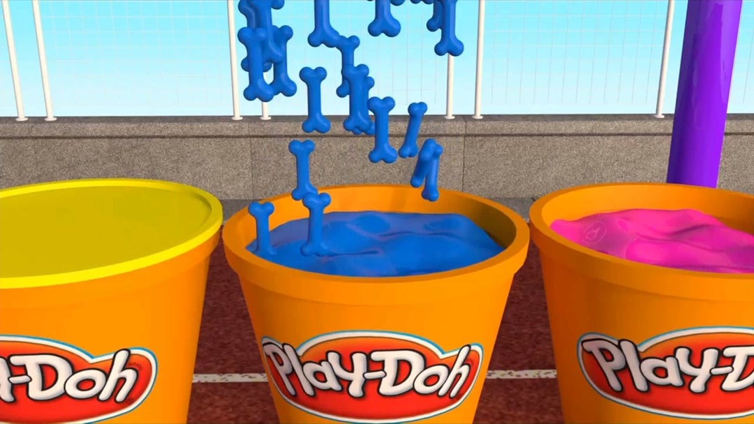 泡泡鱼颜色屋 第21集 汪汪队吃骨头