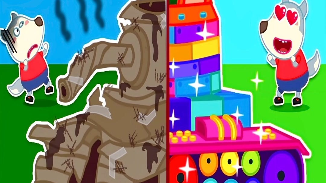 沃尔夫动画乐园:森林着火了,沃尔夫来救火!