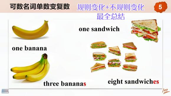 可数名词单数变复数最全总结:规则变化 不规则变化