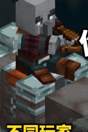 我的世界:当MC不同玩家看到劫掠兽的操作对比!