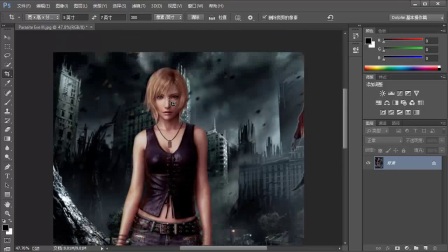 ps学习自学平面设计 ps图片合成