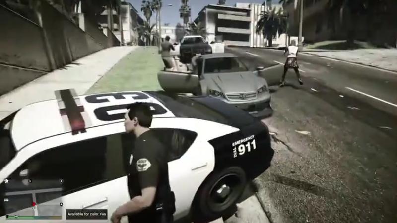 GTA 5警察模式!(10分钟警察游戏)