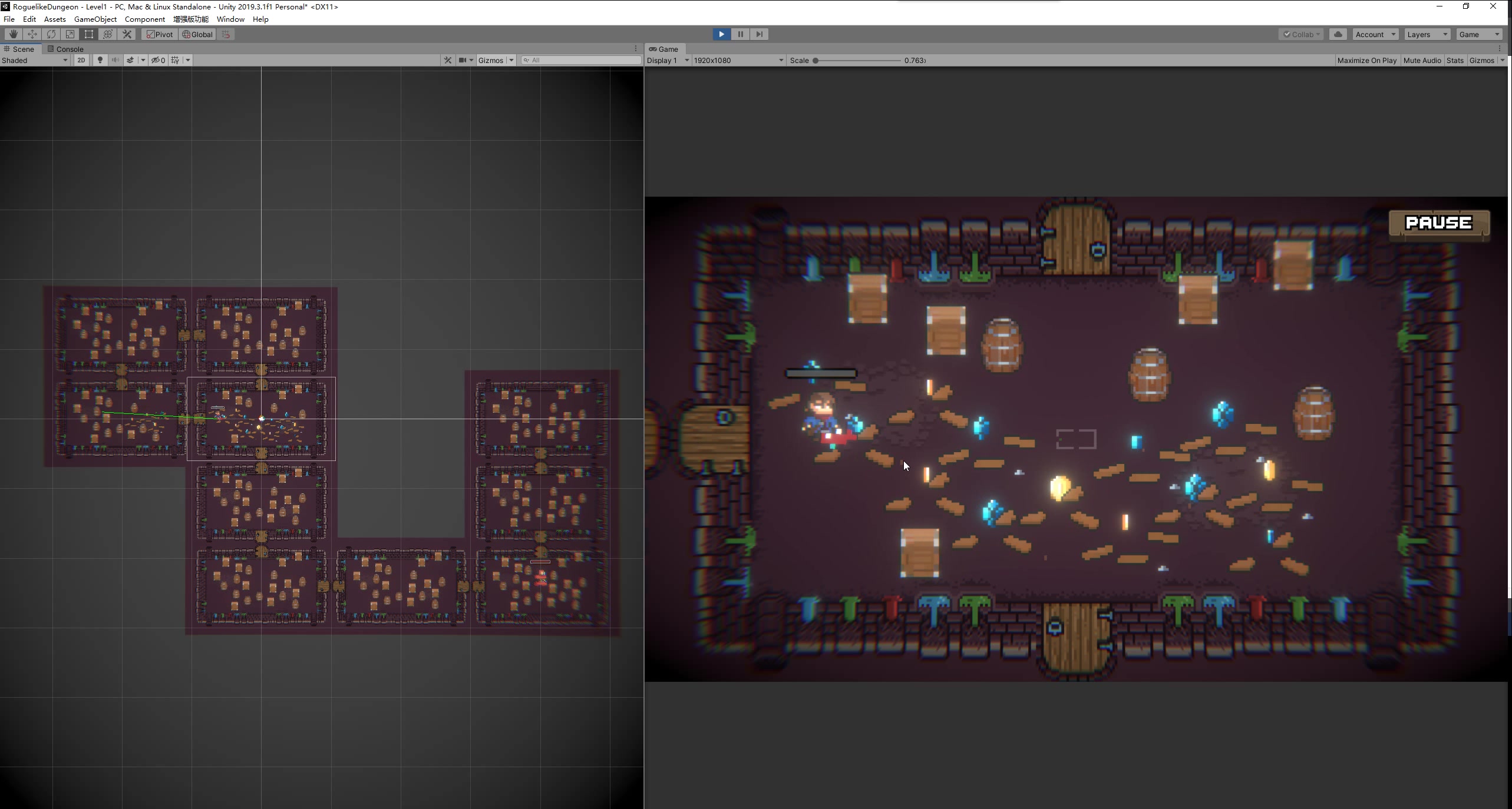 学习unity2D游戏开发中,学一点加一点内容,肝就完事了07