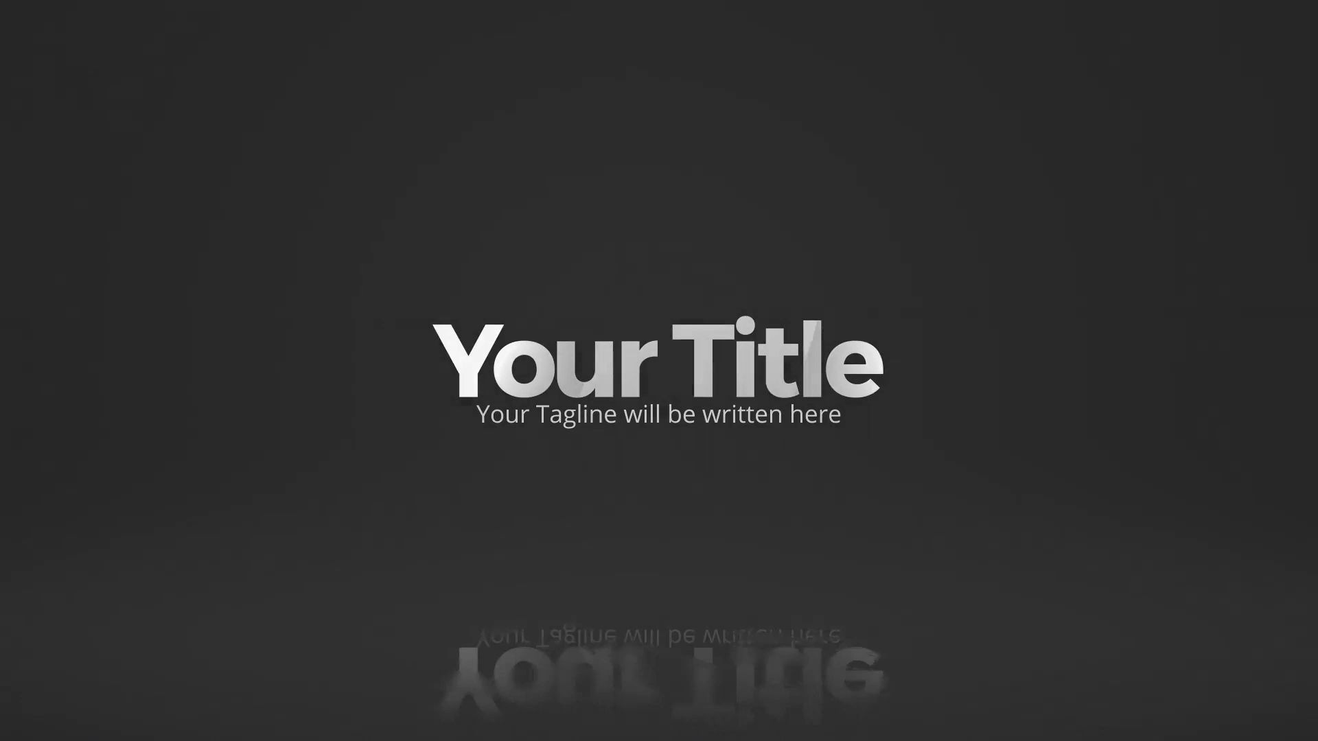 PR模板-光泽标题显示