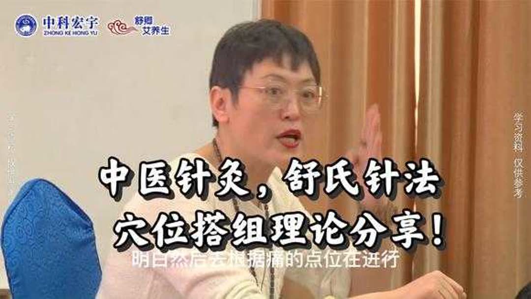 中医针灸,舒卿舒氏针法穴位搭组,疾病调理思路分享
