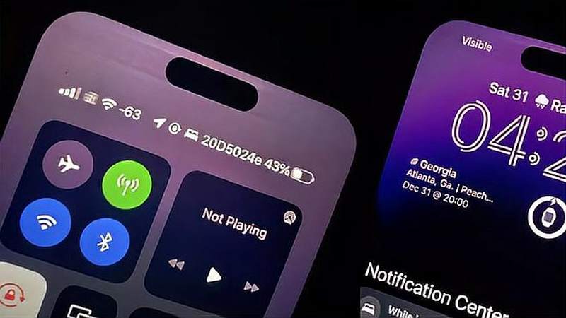 iPhone 14 Pro 出现屏幕质量问题!灵动岛出现大面积横条