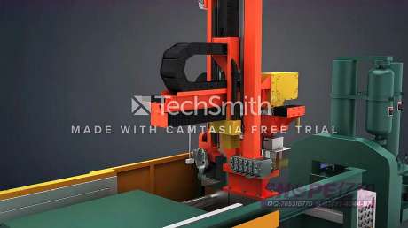 全自动压铸喷雾机器人机械三维动画