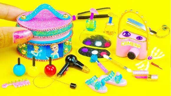 DIY创意手工,给芭比娃娃做14个可爱的生活用品,迷你控的最爱