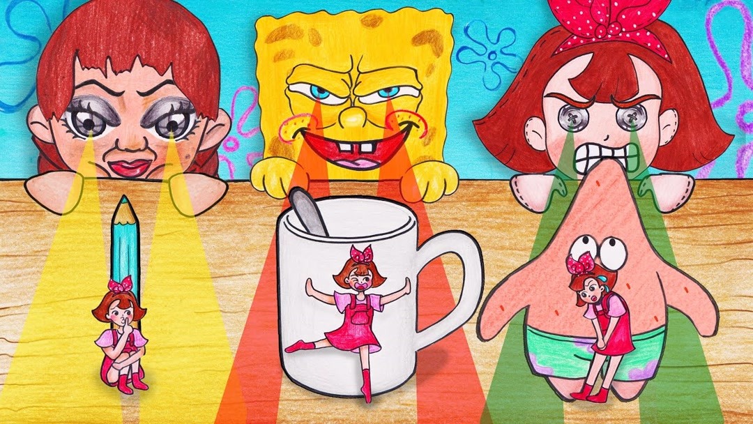 趣味纸动画: 小美爱上美味,猜猜她的想法是什么?