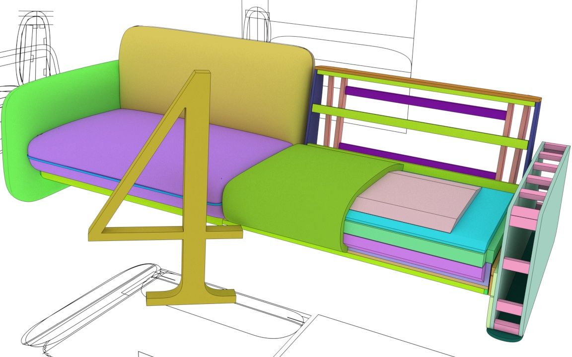 沙发电脑3D放样-沙发工具箱插件1-4