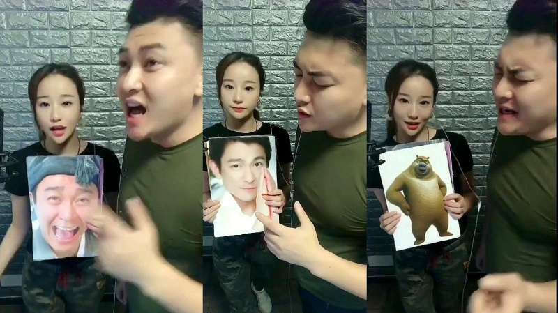 网红模仿八位明星唱《一曲相思》,最后熊二的声音把我听笑了!