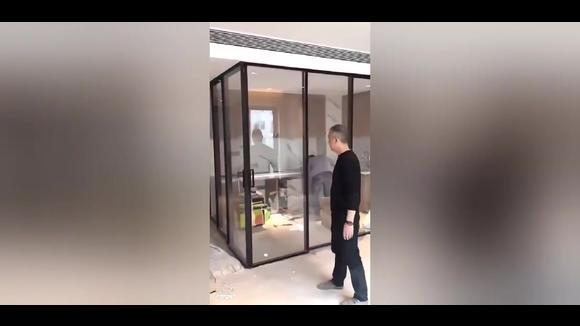 厨房又能开放式又能封闭式,这款厨房门设计我真的爱了!