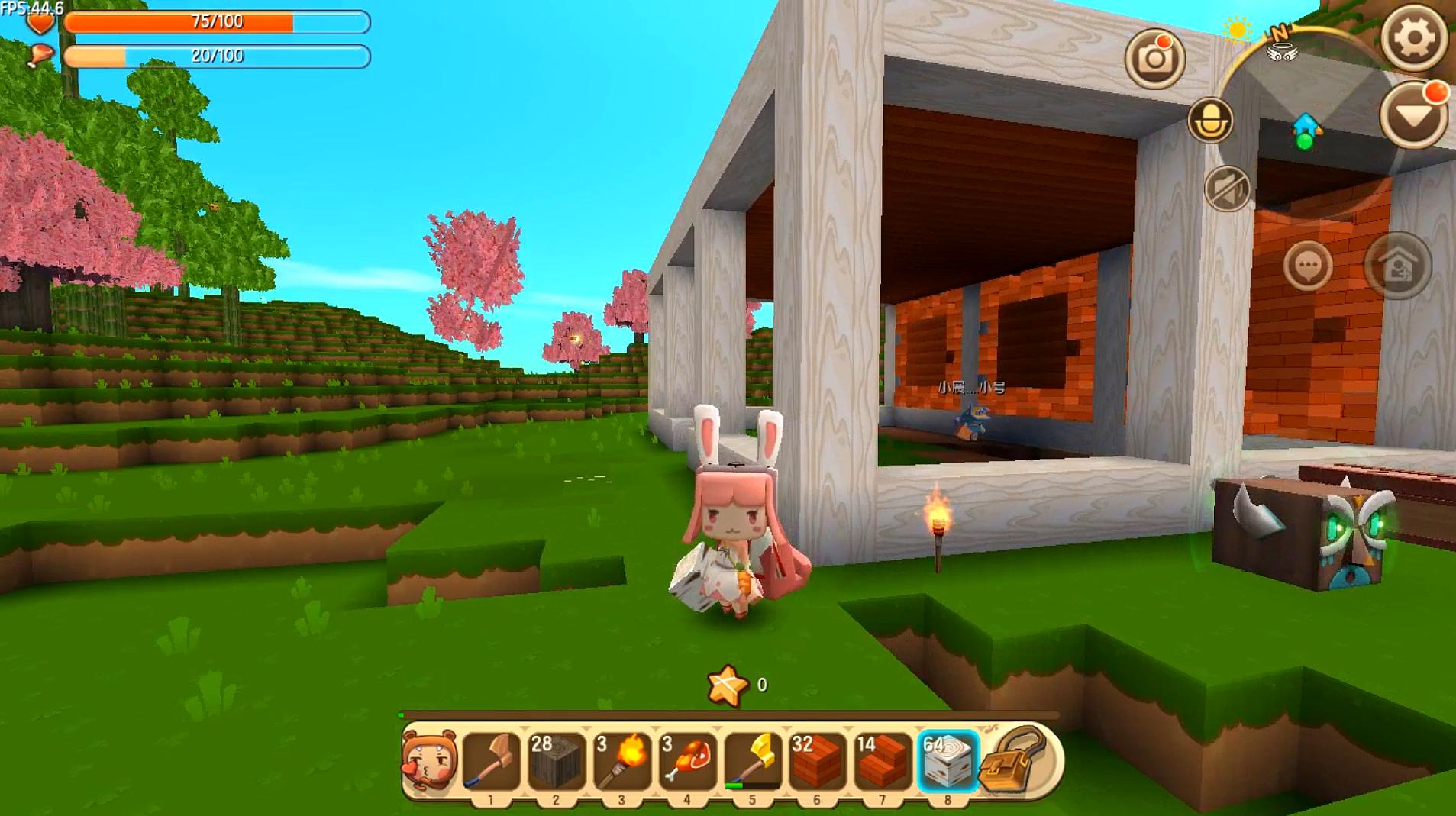 阿菜迷你世界:小伙伴的古风宫殿第一期你想要吗?