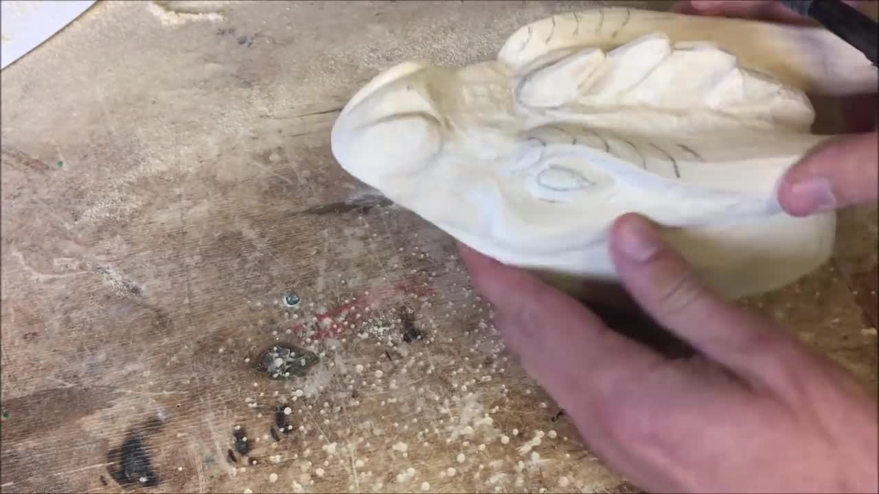 木匠师傅如何用桦木制作龙头的技术
