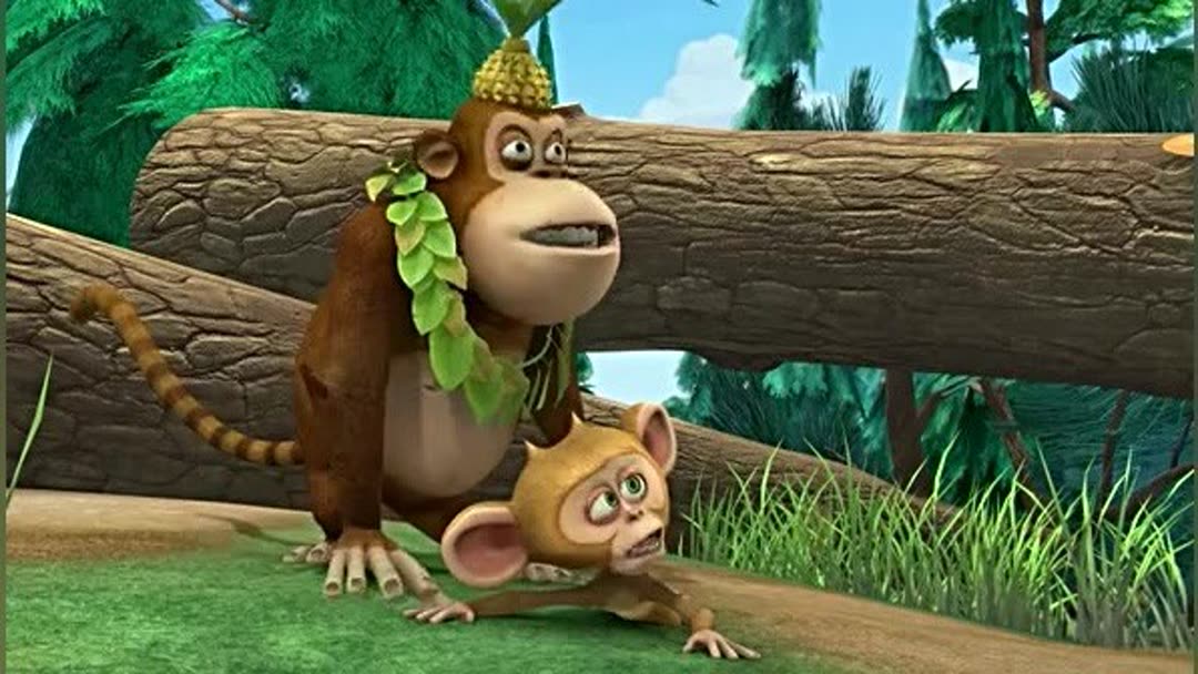 光头强的小怪兽,把熊大熊二他们打的稀里哗啦