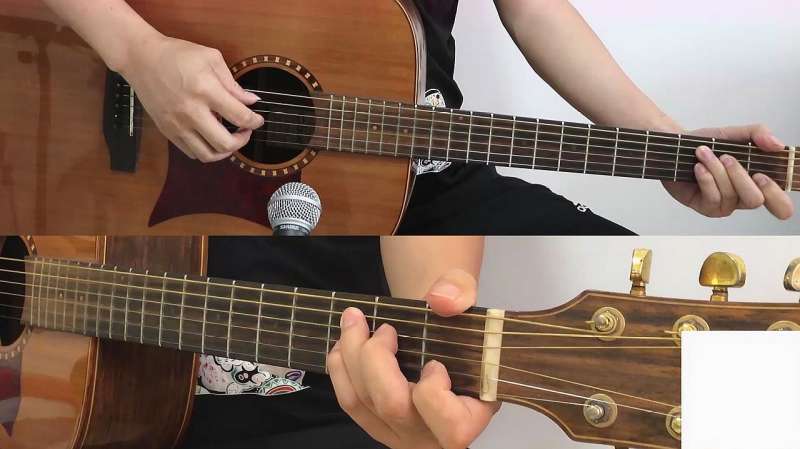 民谣吉他经典歌曲讲解《滴答》,击勾弦指法,指法最合理编配方法