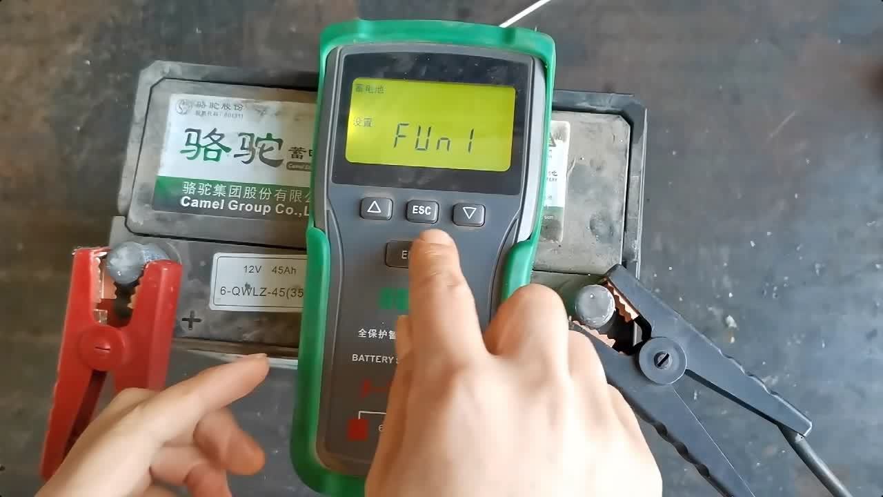 又添了个新工具!蓄电池测试仪,给大家找两个电池试试效果