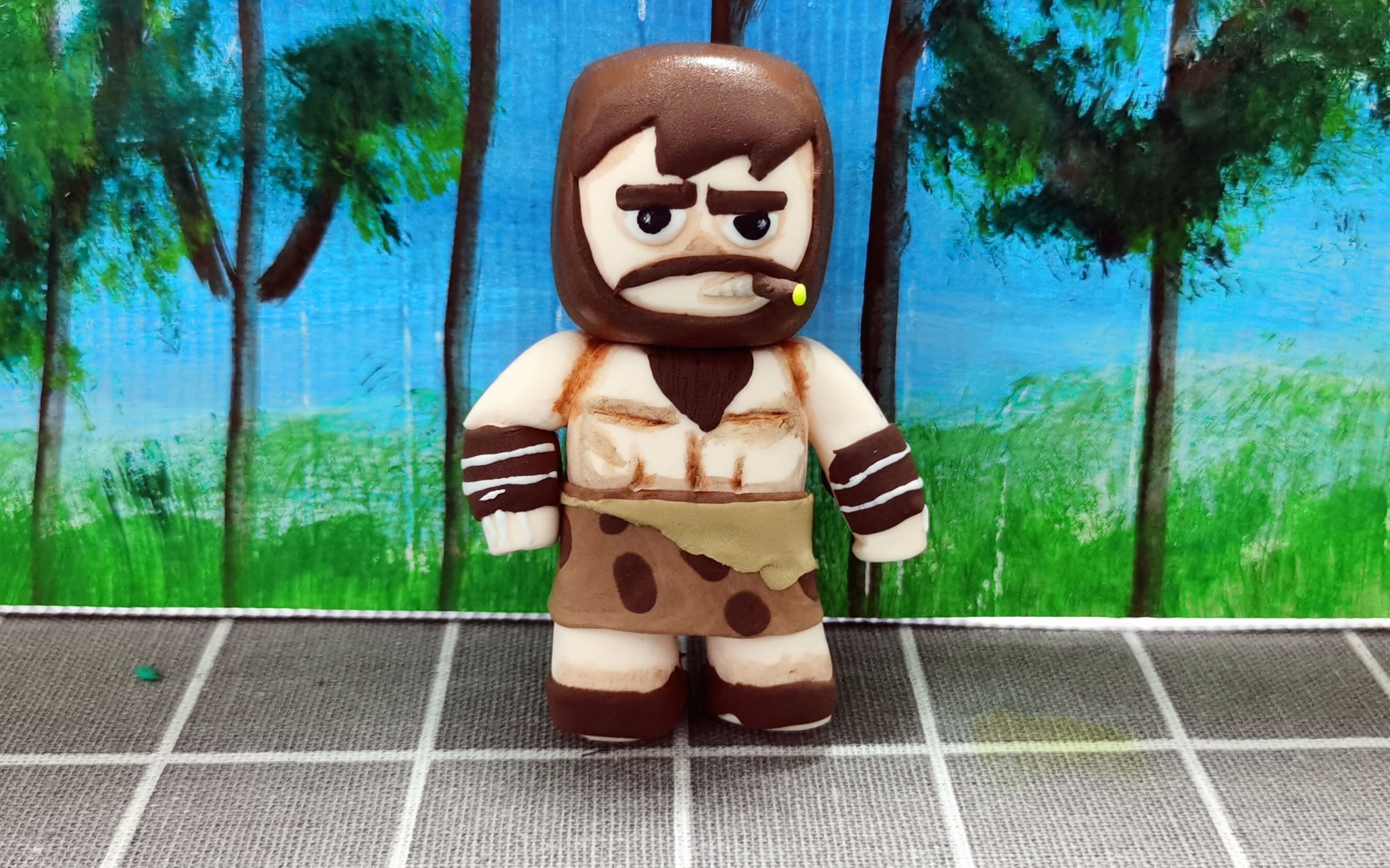 迷你世界这个角色你解锁了吗?手工轻黏土迷你世界之酋长