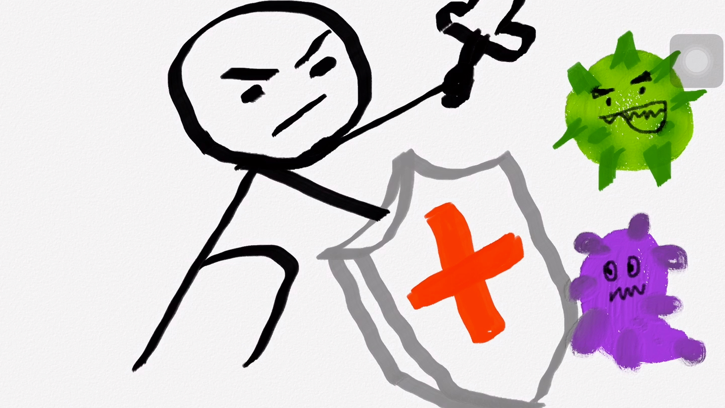 手绘简笔画-《怎样预防新病毒》