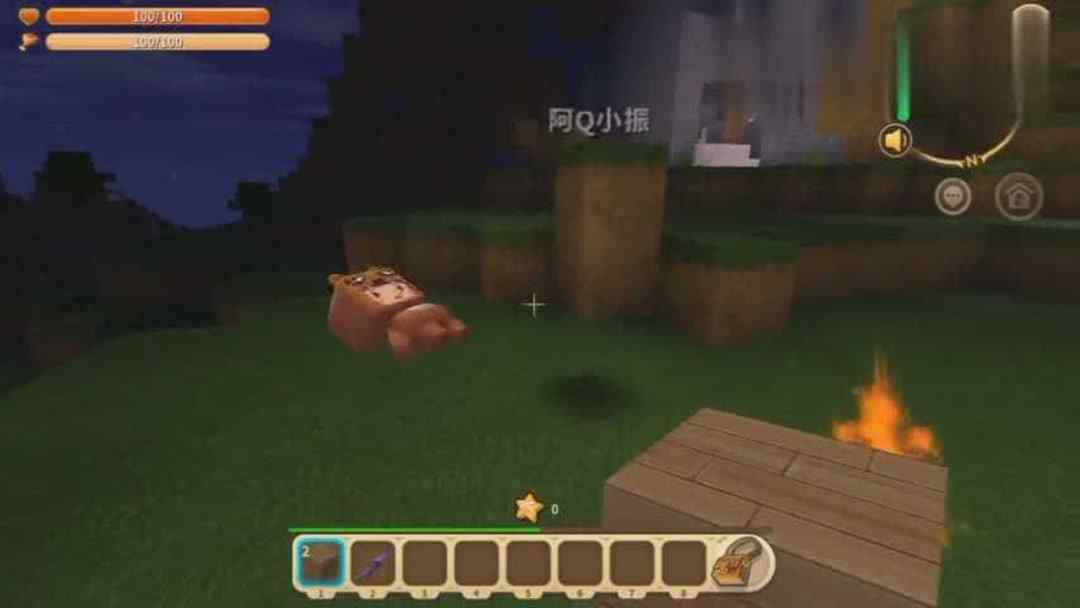 迷你世界:小振卡飞天BUG教学大战野人地心人!