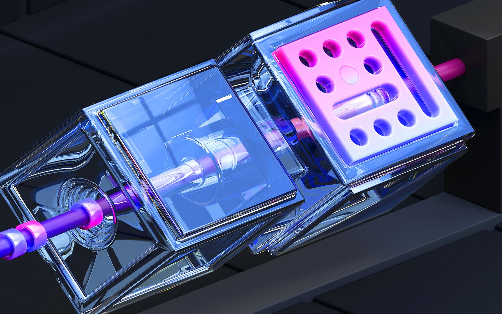 C4D教程 C4D多边形建模立方体玻璃案例 C4D建模教程 C4D玻璃材质...
