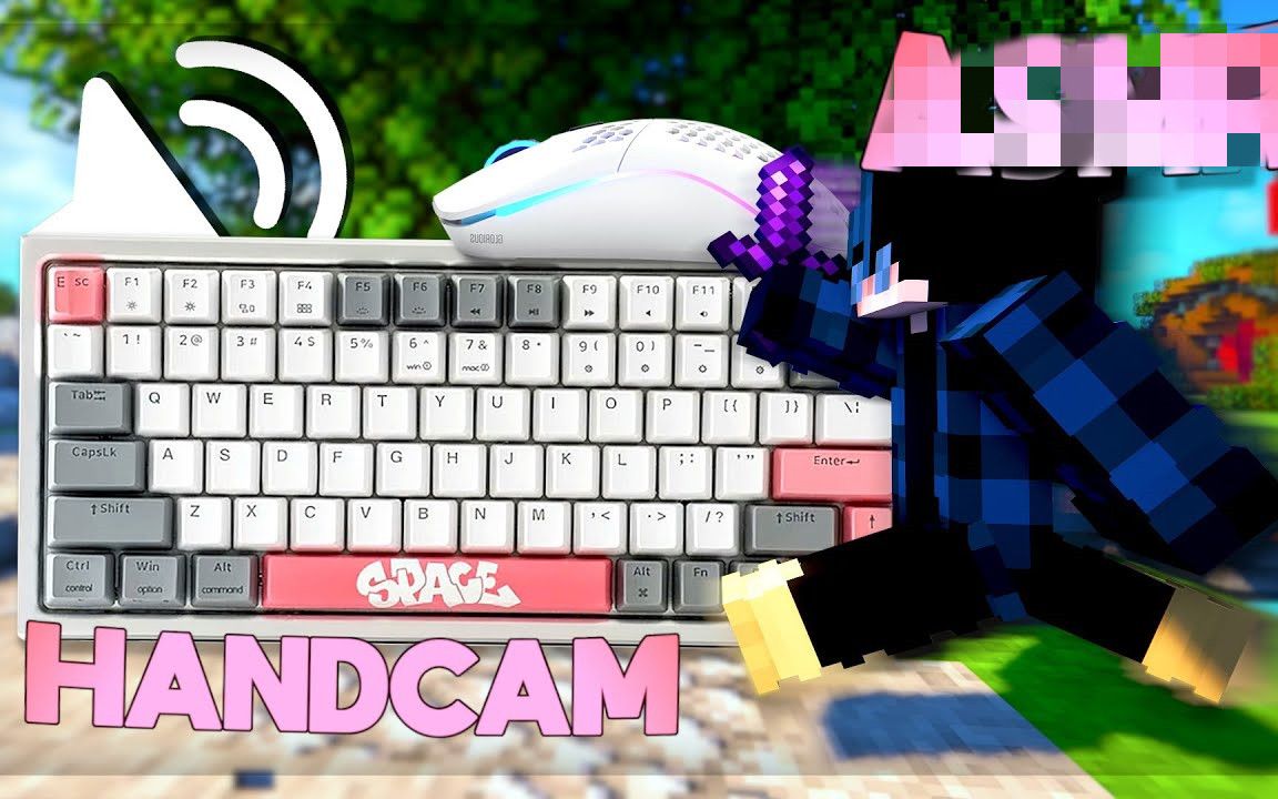 [Sponky]全新的键盘+助眠的鼠标声+丝滑的黑客操作 入眠必备 Hypixel ...