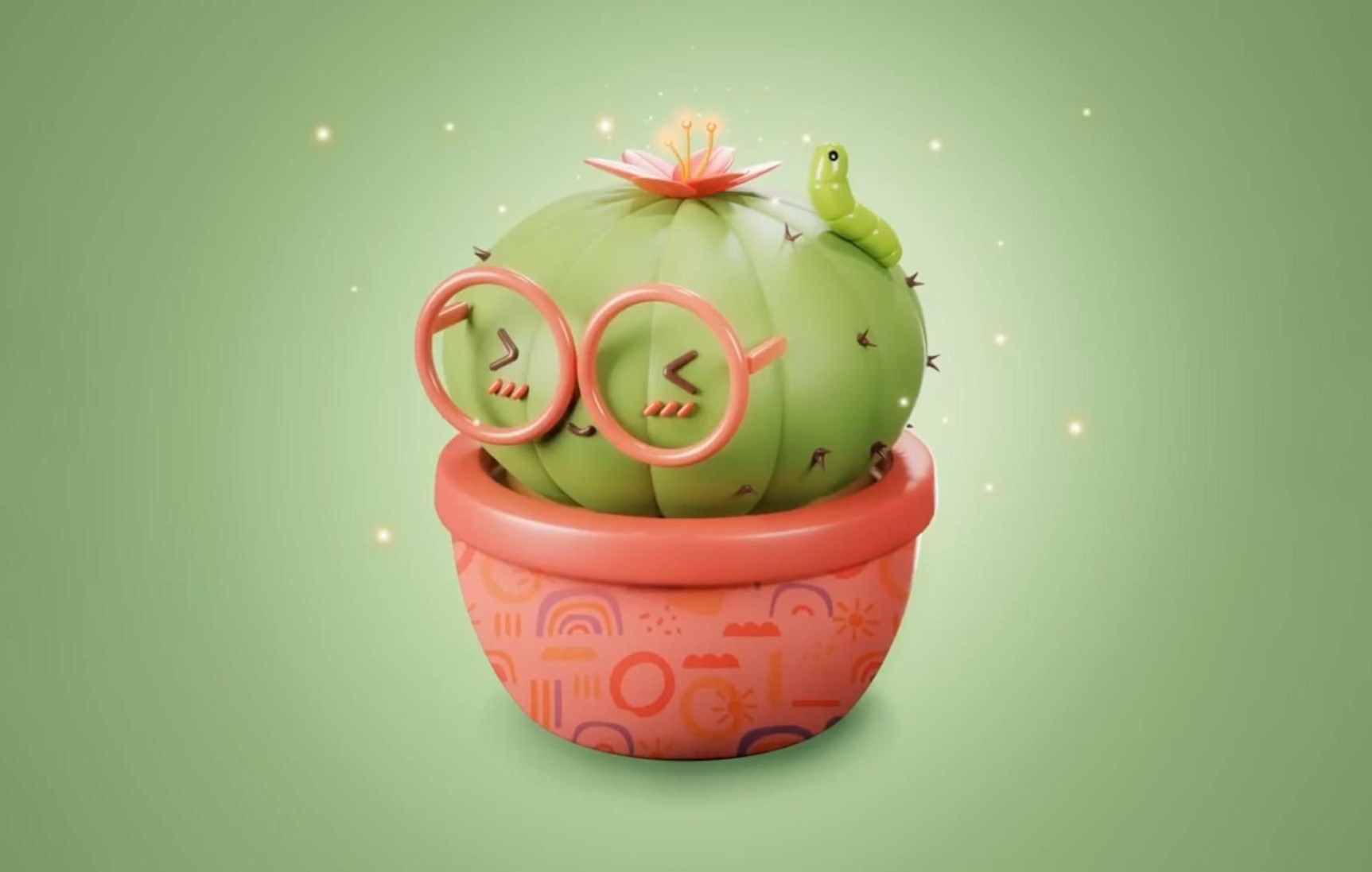 Blender 新手教程 | 制作3d可爱仙人球