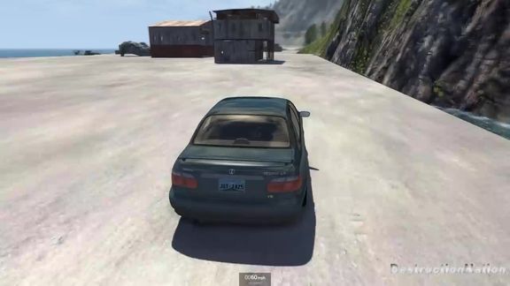 模拟各种车辆高速翻转坡道碰撞#9