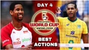 纯爷们的战场!2019男排世界杯Day4精选集!