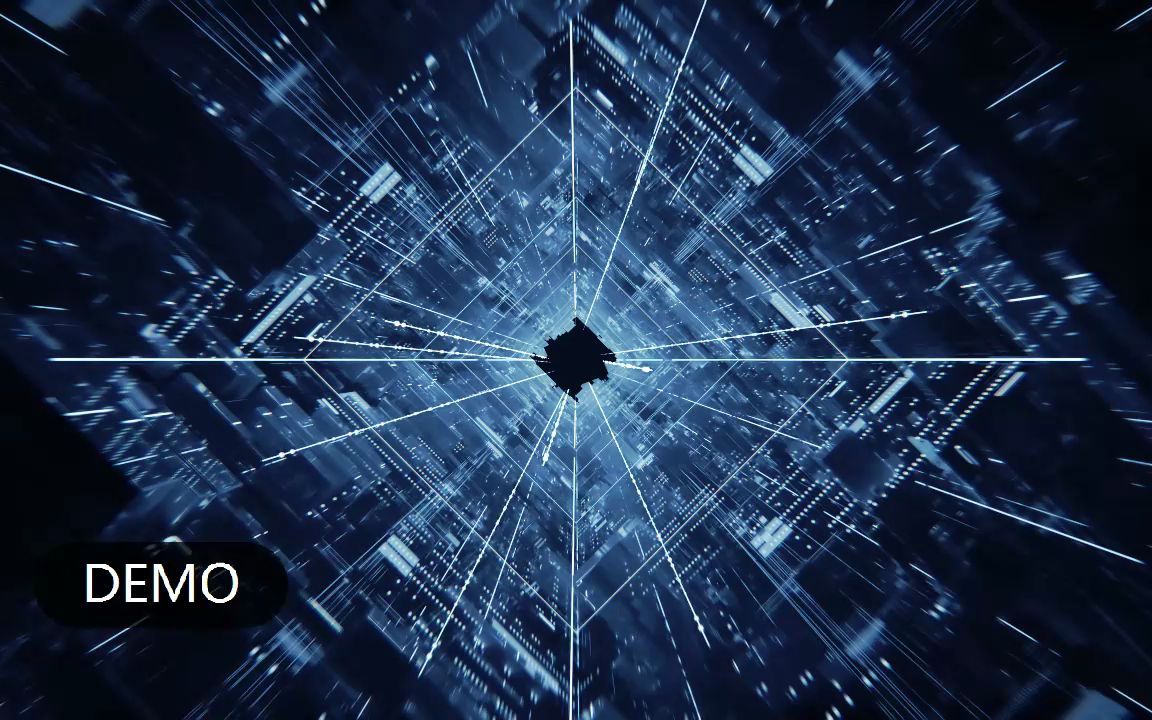 科技AI大数据云计算城市场景C4D工程 人工智能 科技城市 科技片头 ...