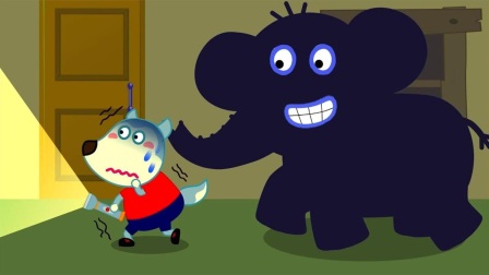 儿童动画:外面有人敲门,沃夫打开门后为何会害怕呢