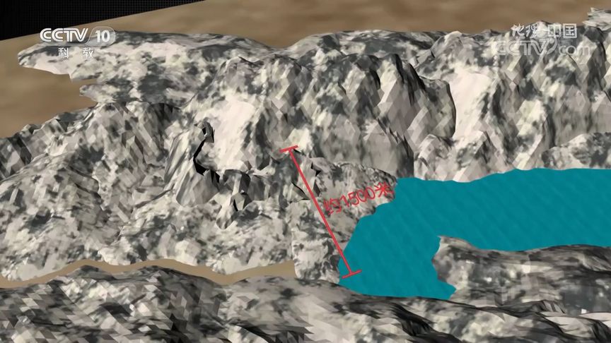 山体垮塌形成堰塞湖的巨大坝体,通过视频了解下|地理中国