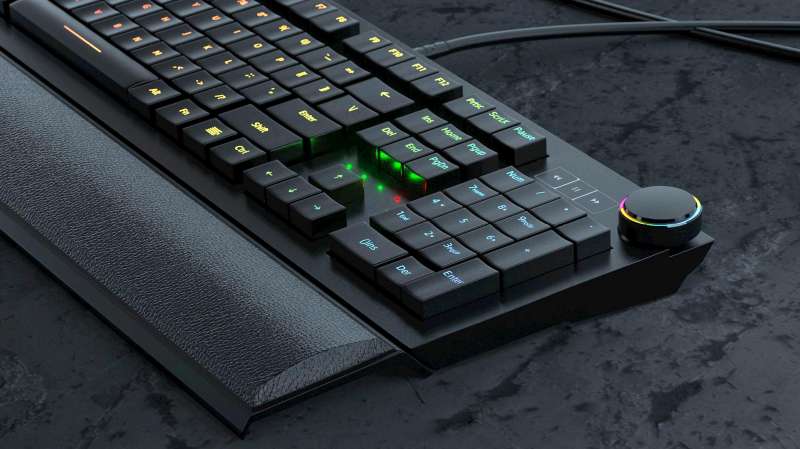 1.键盘的建模C4D产品建模与渲染