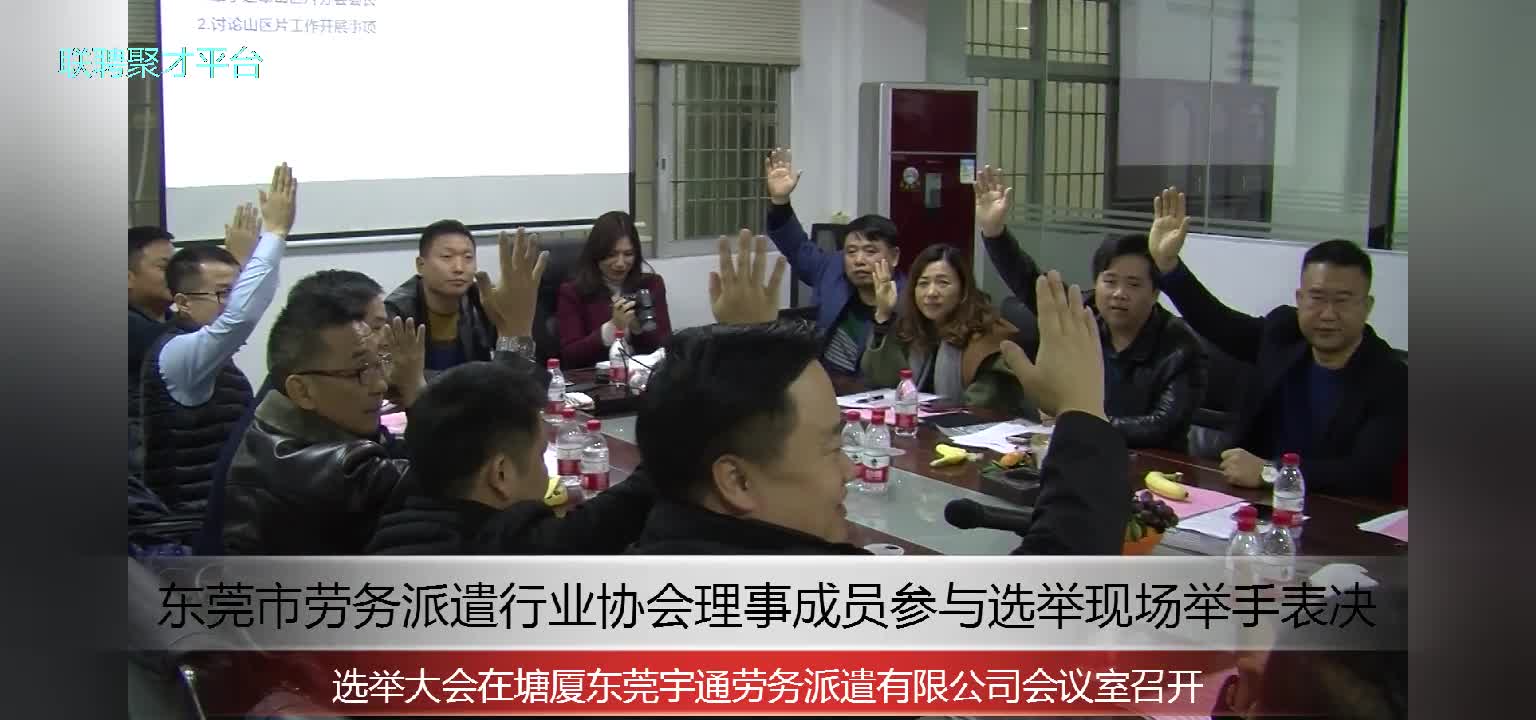 东莞市劳务派遣行业协会山区片分会会长选举成功 (1)