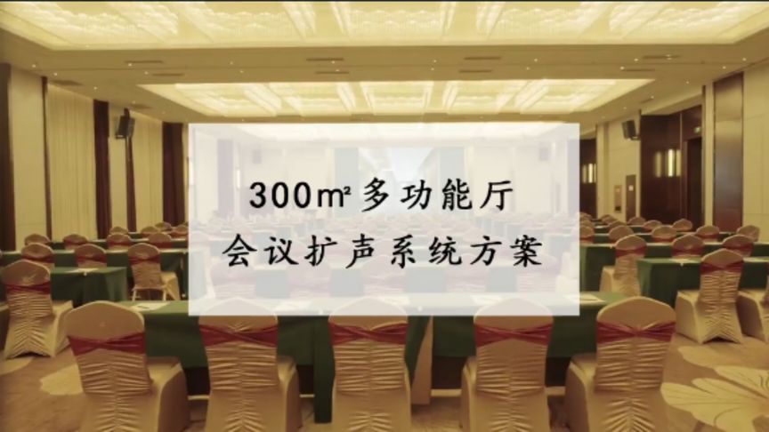 300㎡多功能厅会议扩声系统方案#会议扩声