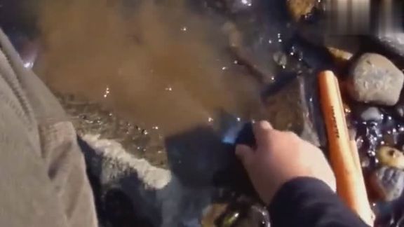一个金属探测仪一把刀,河滩随手一挖就爆出大宝贝