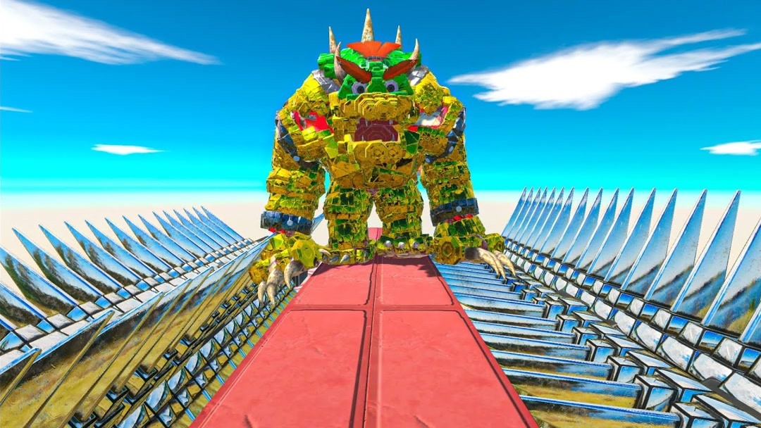 动物战争模拟器 谁能安全的通过有两台搅拌机的道路呢