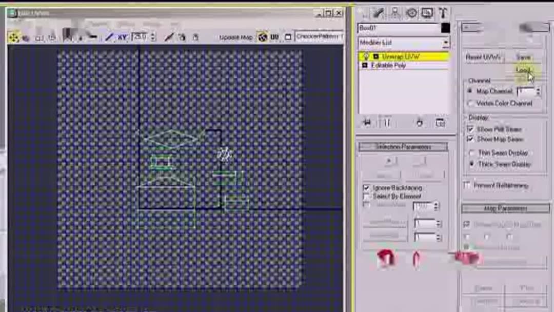 3dmax基础教程 - UV的摆--01