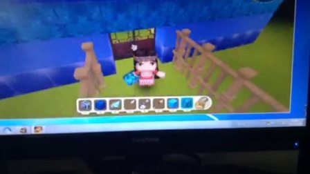 迷你世界。做一个旋转的方块