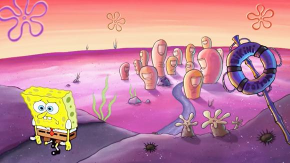 海绵宝宝:海绵宝宝手指受伤,伤心欲绝,居然生活都不能自理了