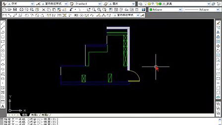 室内设计教程,AUTOCAD2009室内装潢设计完美技法7.4.3绘制客厅、...