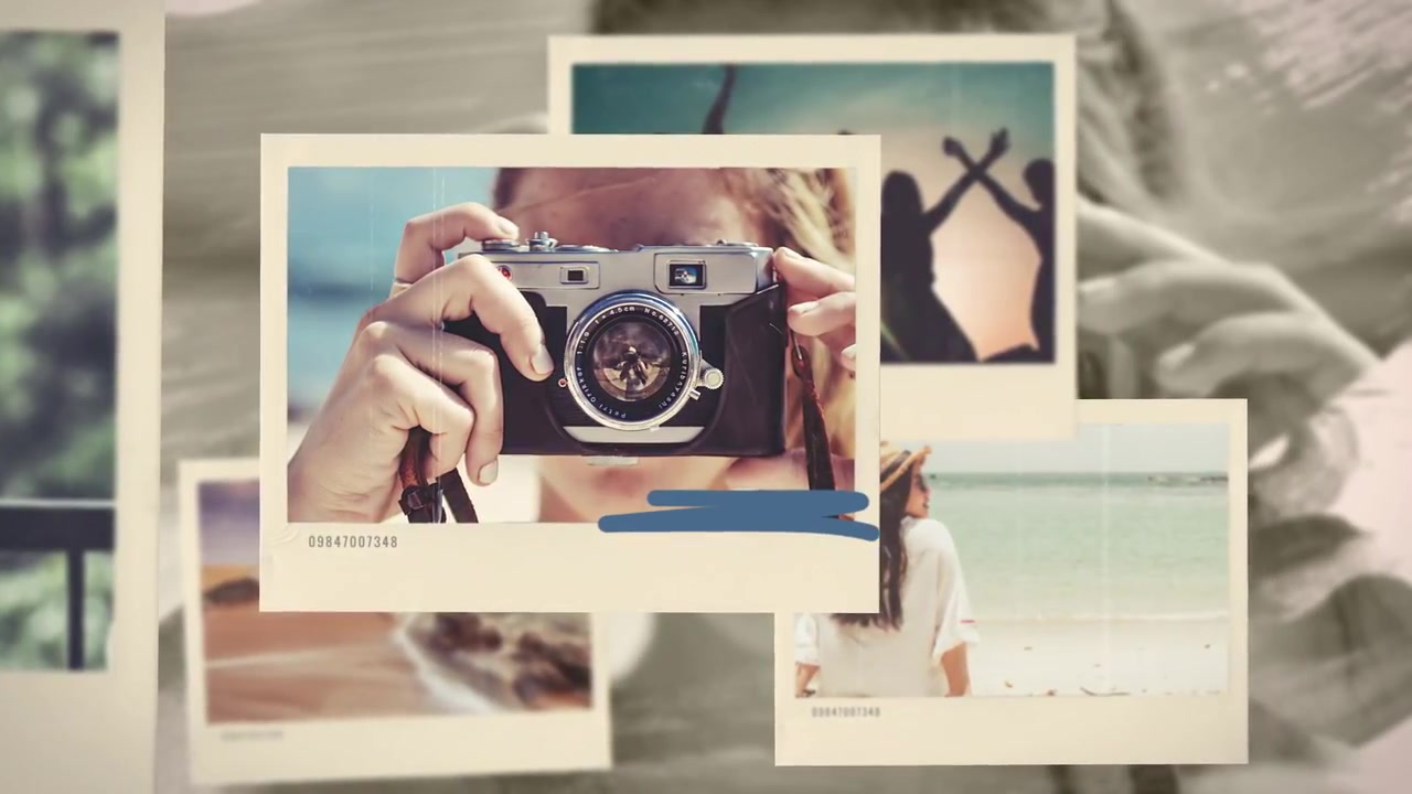 AE模板—复古照片幻灯片AE模板