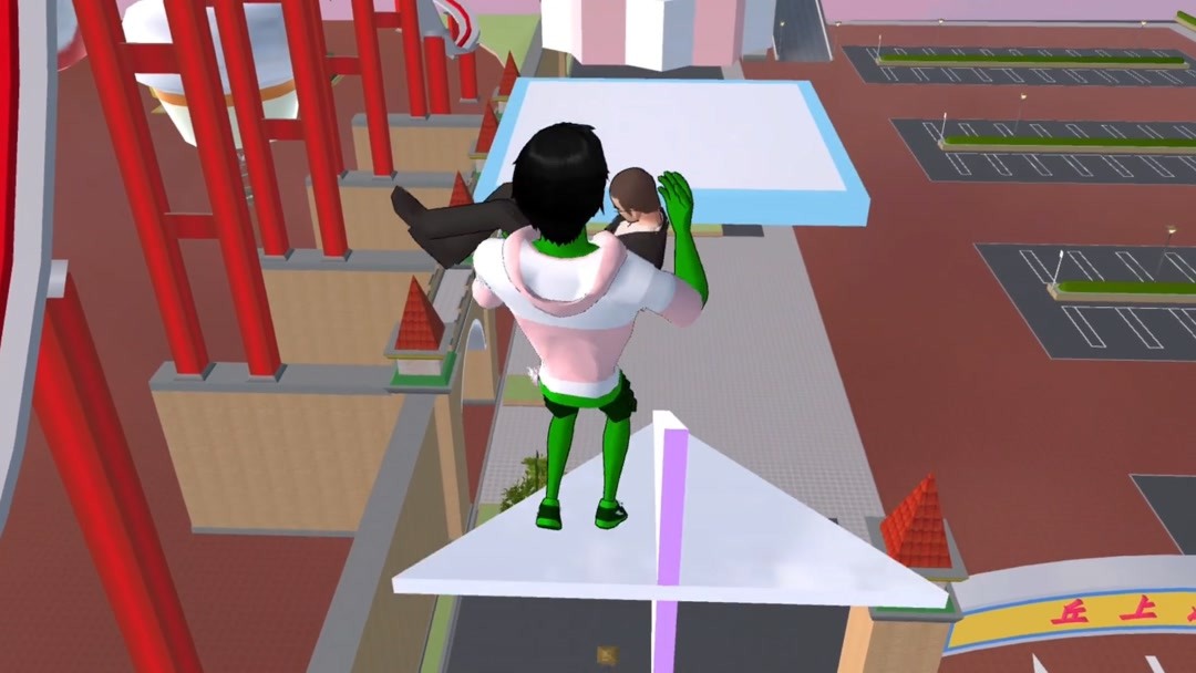 樱花校园模拟器:公园里的大叔晕倒了,我要把他送到神医那里