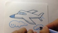 儿童简笔画讲解教程.飞机✈️的画法