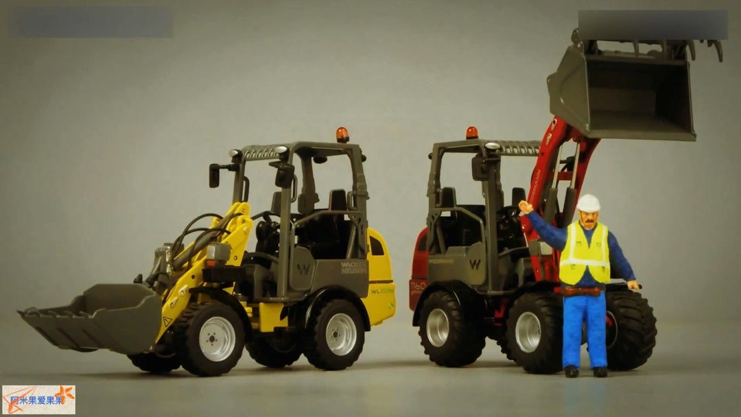 【工程机械比例模型】威克诺森WL20E和威德曼1160装载机比例模型